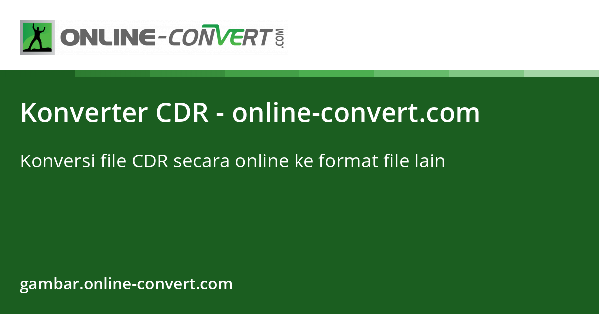 Konverter CDR - online-convert.com