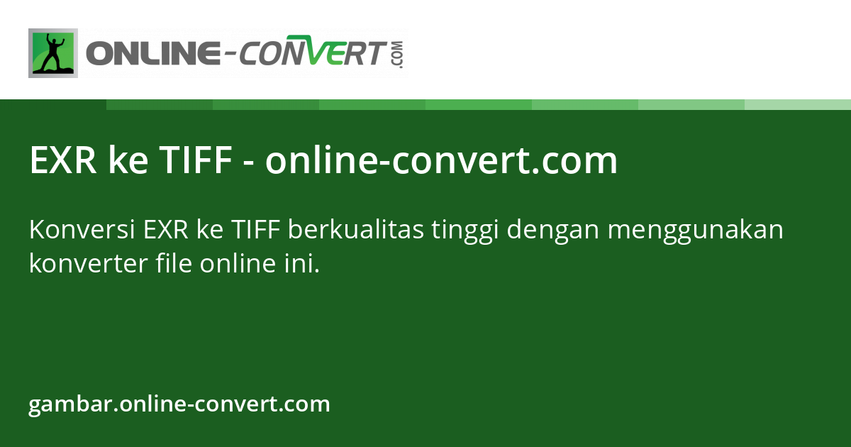 EXR ke TIFF - online-convert.com