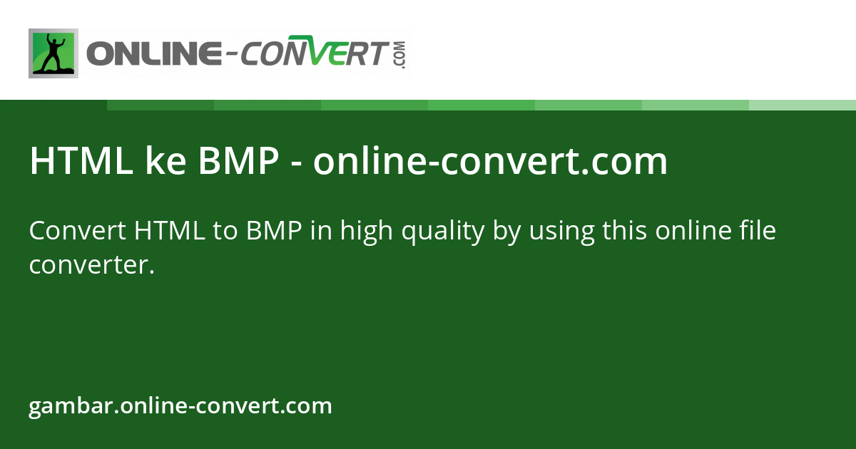 HTML ke BMP - online-convert.com