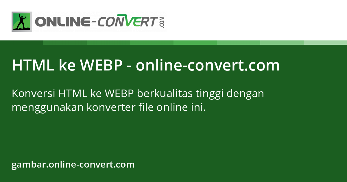 HTML ke WEBP - online-convert.com