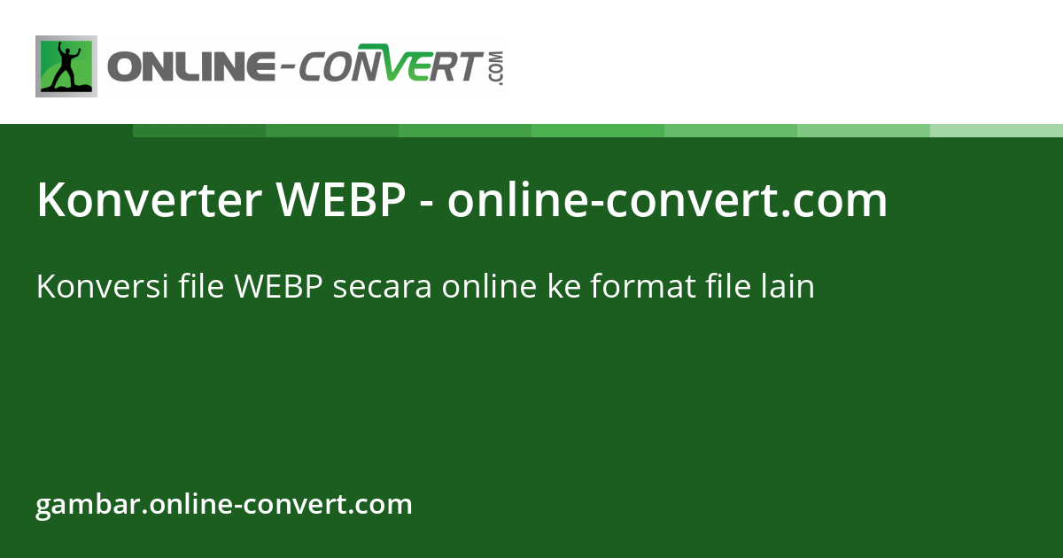 Konverter WEBP - online-convert.com